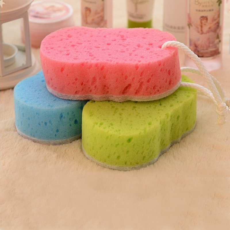 Bath Sponge Massage Multi Shower Exfoliating Body Cleaning Scrubber New