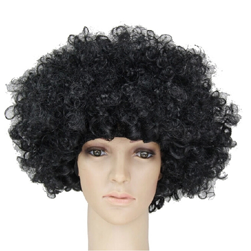Unisex Fun Afro Curly Clown Party 70s Disco Wig Wigs 7 Colours New | eBay