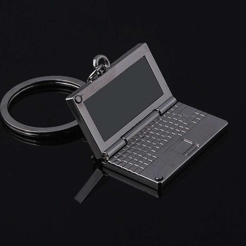 NEW Creative Mini Laptop Computers Silver Models Keyring Chrome ...