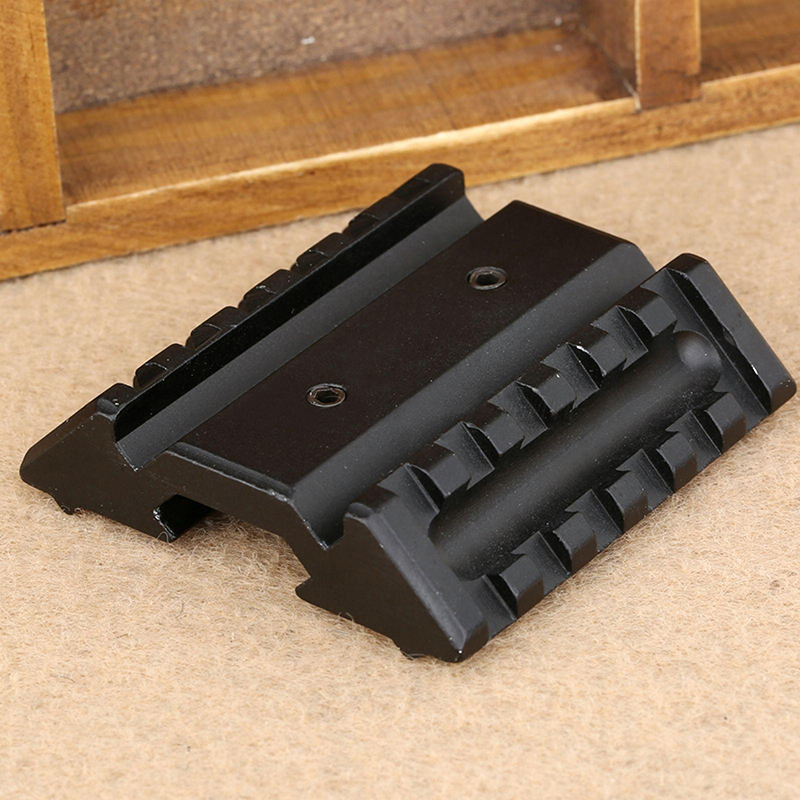 Tactical Dual 45 Degree Offset Mount 20mm W Picatinny Rail For Sight ...