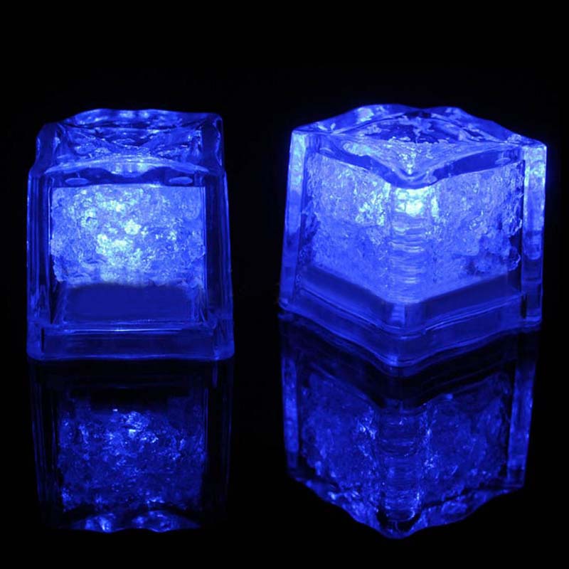 FLASHING Ice Cube - Neon Party Drink Light Stag Hen Multi-color Cubes ...