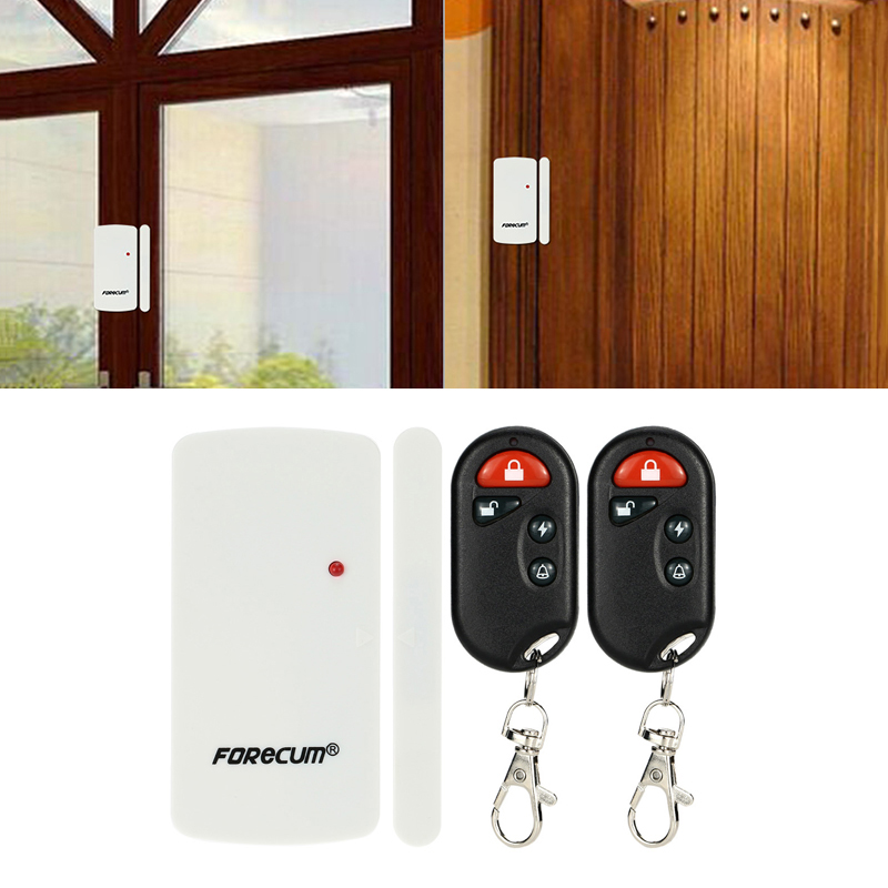 New Wireless Door and Window Alarm Magnetic Contact Sensor with Remote ...