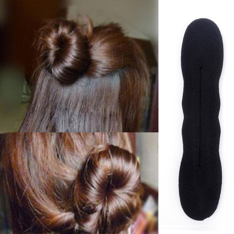 Buy 1PCS Magic Sponge Clip Foam Donut Hair Styling Bun Maker Curler ...