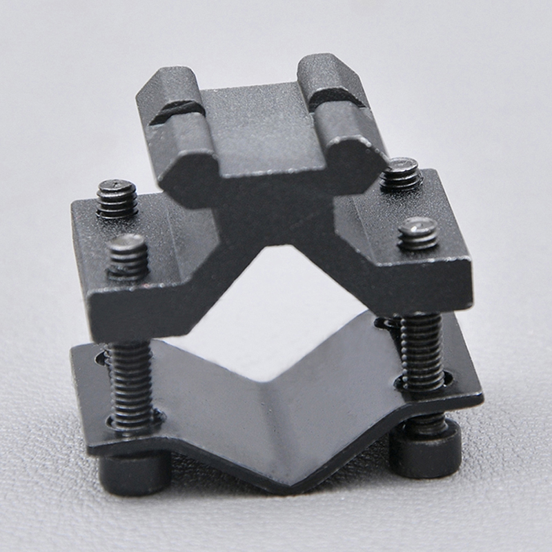 Tactical 20mm Rail Barrel Mount Clamp Rifle Scope Sight Light ...