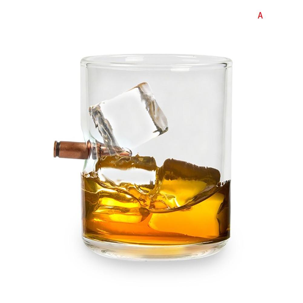 Buy Bullet Whisky Bar Wine Glasses Glass Cup Crystal Bullet Vodka Shot ...