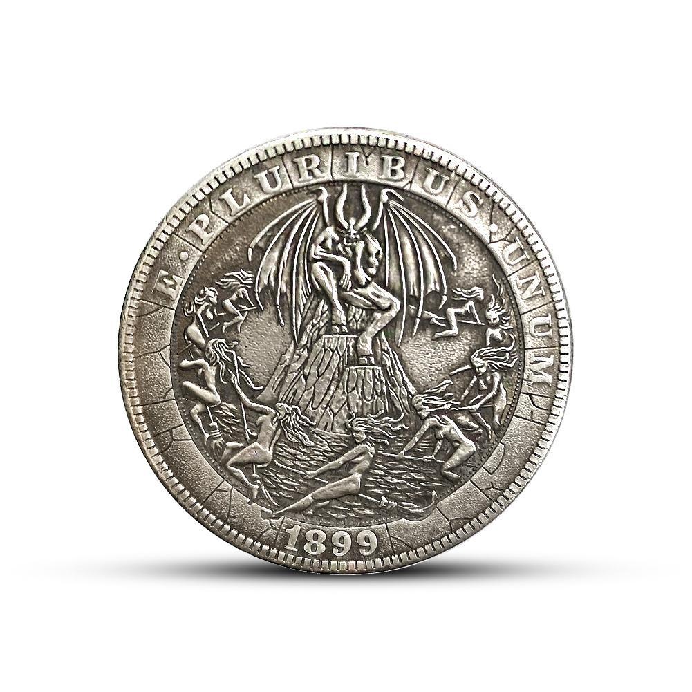 Buy 1899 Commemorative Coin Devil Silver Dollar on ezbuy SG