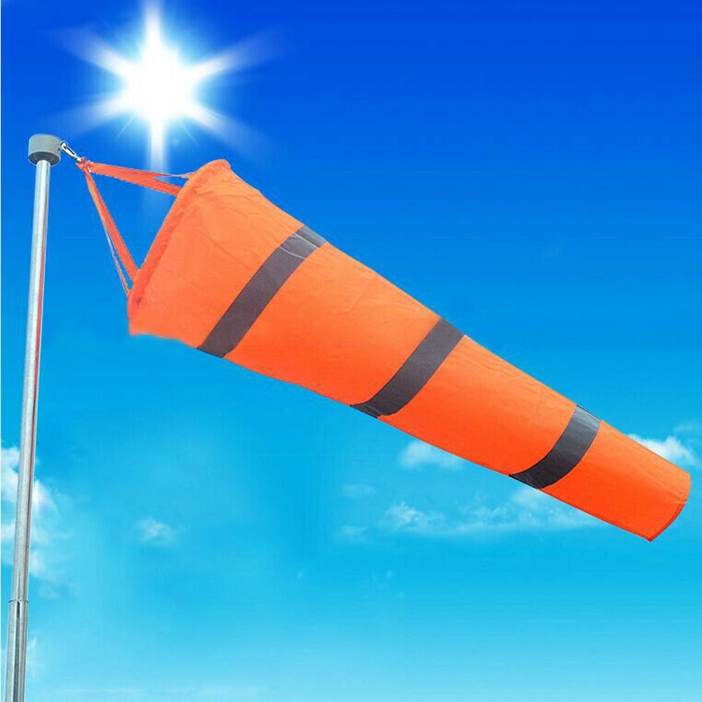 Airport Windsock 30" Long Outdoor Wind SOCK w/ Reflective Belts Grommet ...