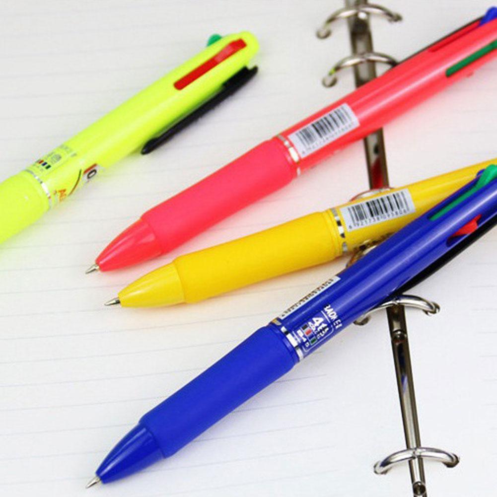 Buy 1x Multi-color 4 In 1 Color Ballpoint 2019 Ball Point Pens Kids ...