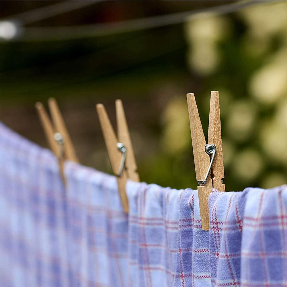 Pince à linge,Mini pinces en bois naturel, 20 pièces,pour Photo ...