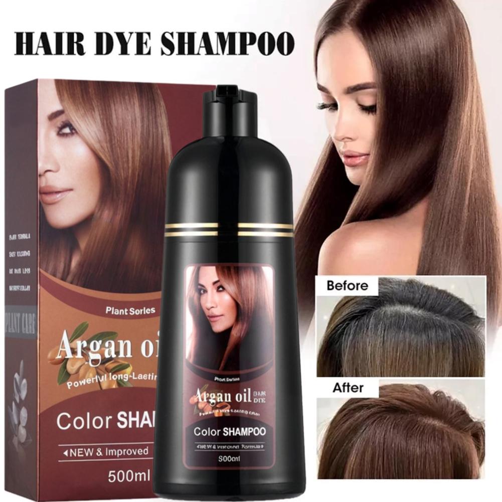 SGACAI Champú para teñir el cabello de forma natural, permanente e ...