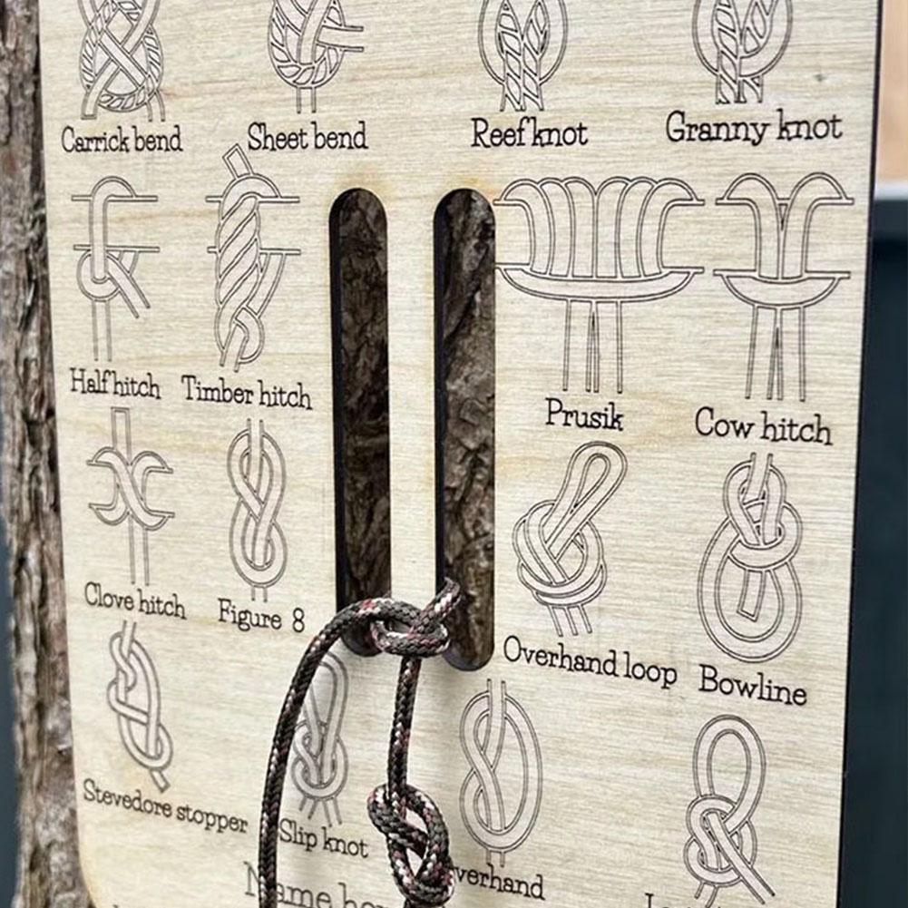 Paracord Knot Kit Learn Knot Training Board - Practice 16 Popular Knots ...